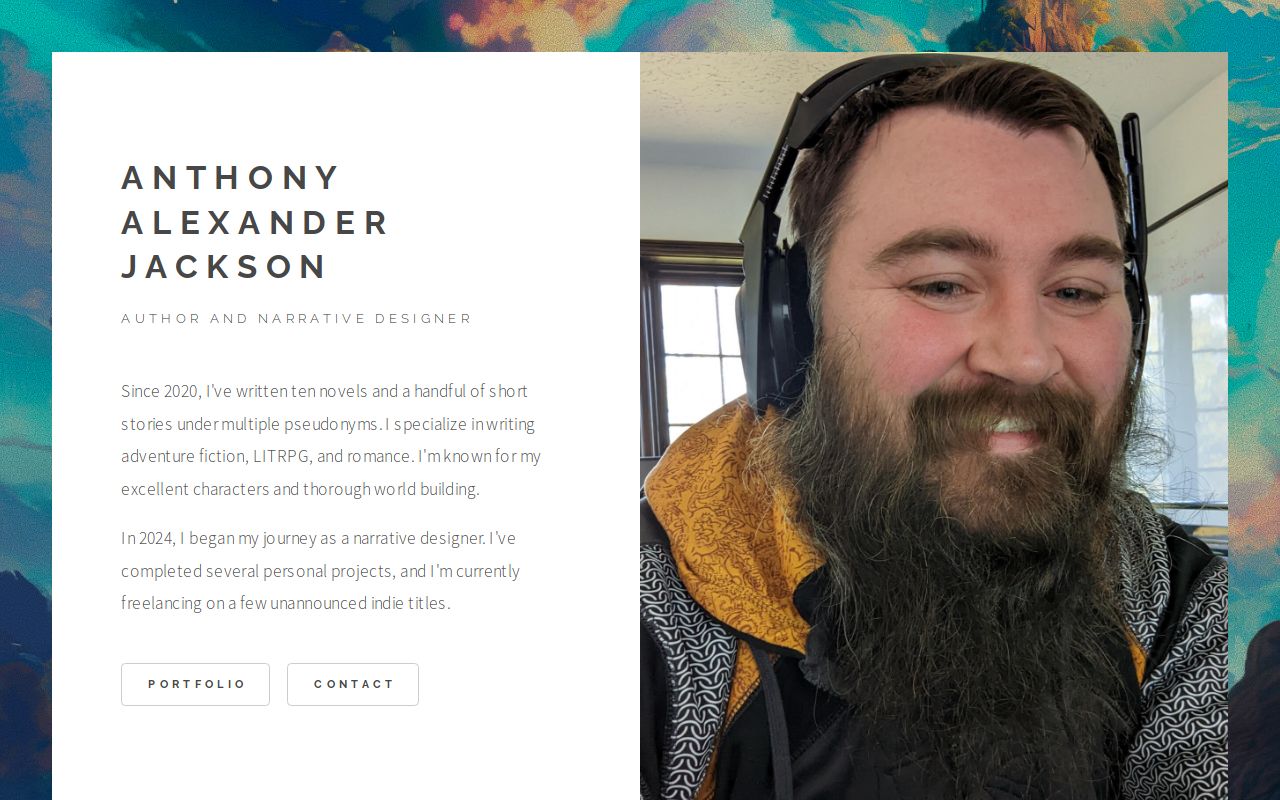 Anthony Alexander Jackson's Portfolio Website